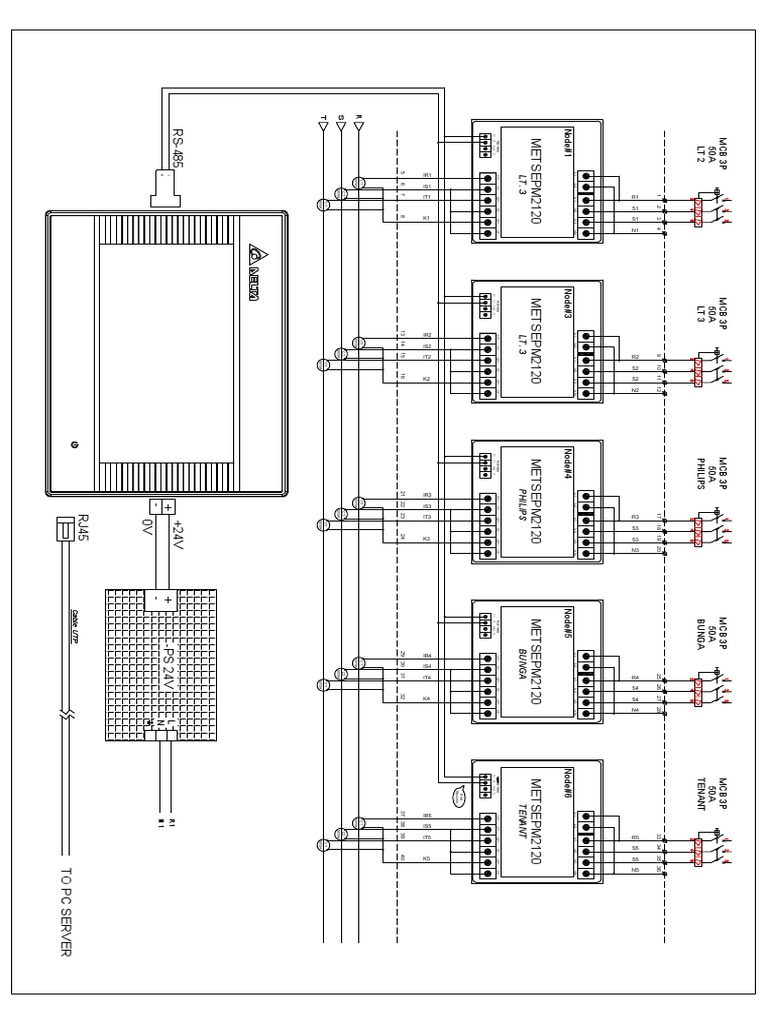Wiring Diagram Power Monitor 5node | PDF | Échecs | Ouverture (échecs)