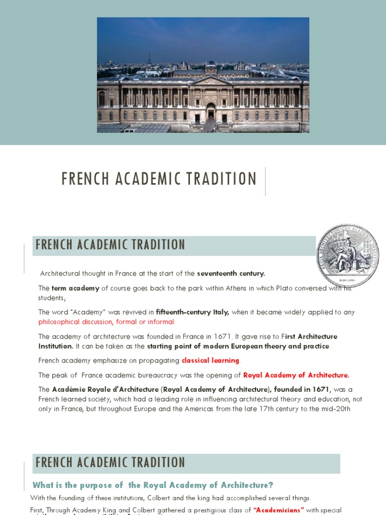 French Academic Tradition PDF | PDF