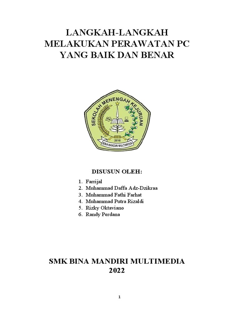 Langkah Perawatan PC | PDF