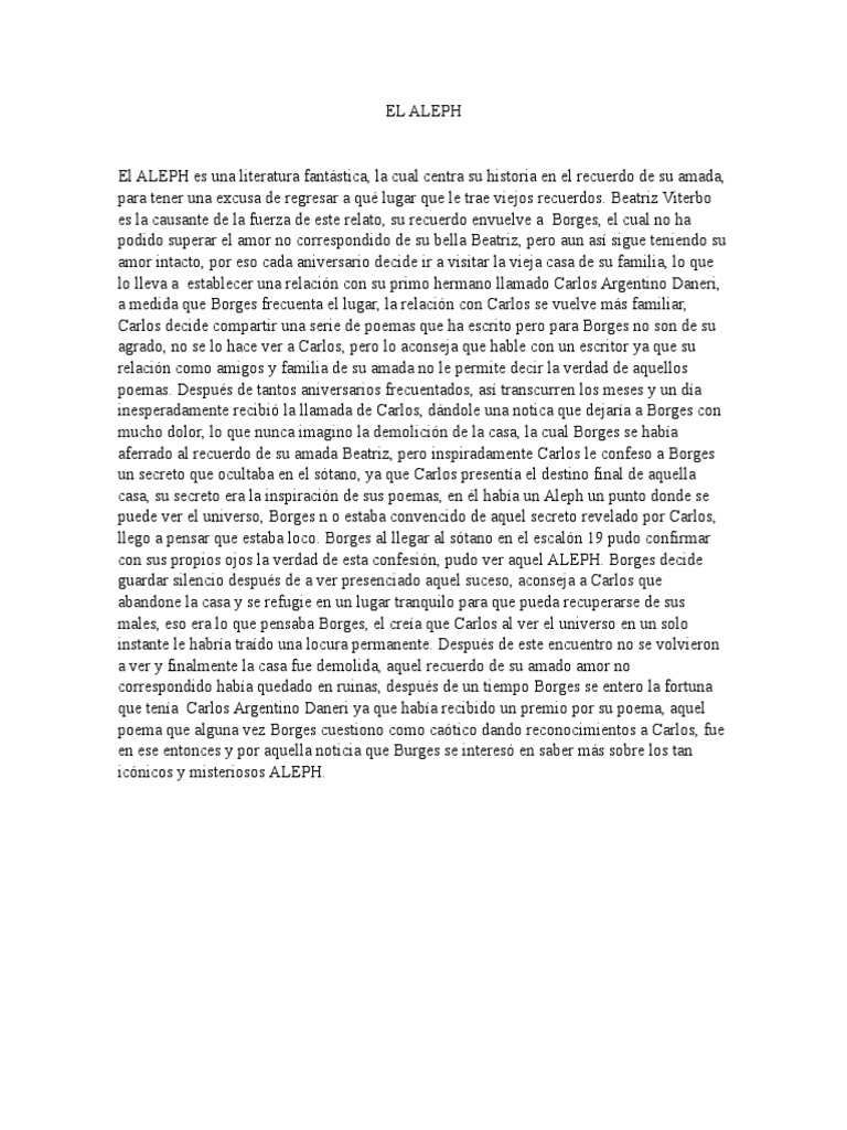 El Aleph | PDF