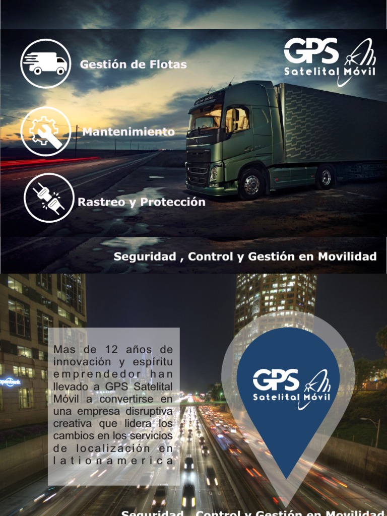 Brochure GPS Satelital Movil Del Perú S.A.C. - 2021 PDF | PDF