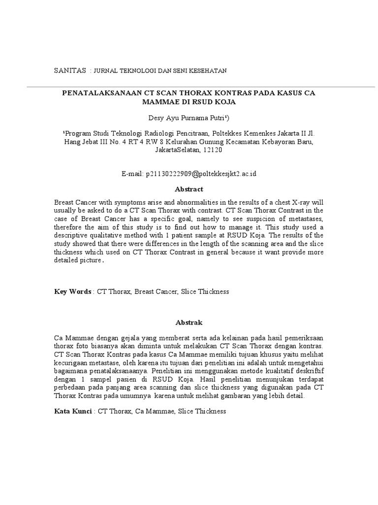 Laporan Kasus Desy | PDF