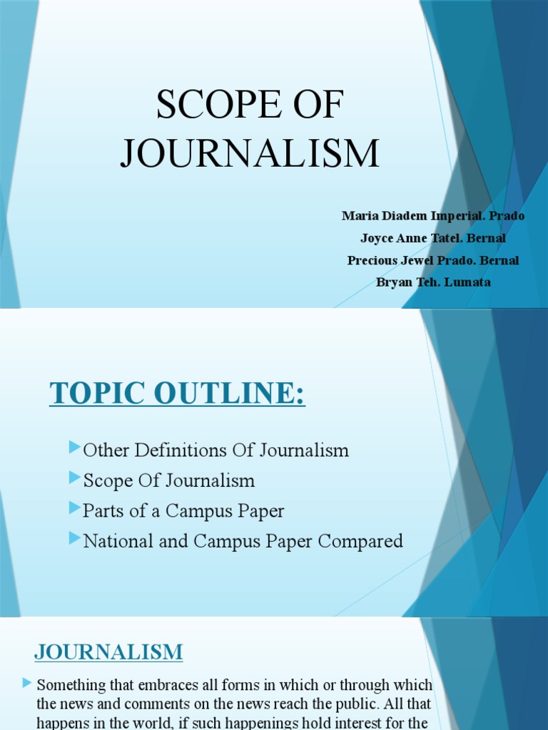 Journalism | PDF | Newspapers | Journalism