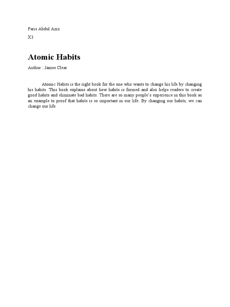 Atomic Habits | PDF