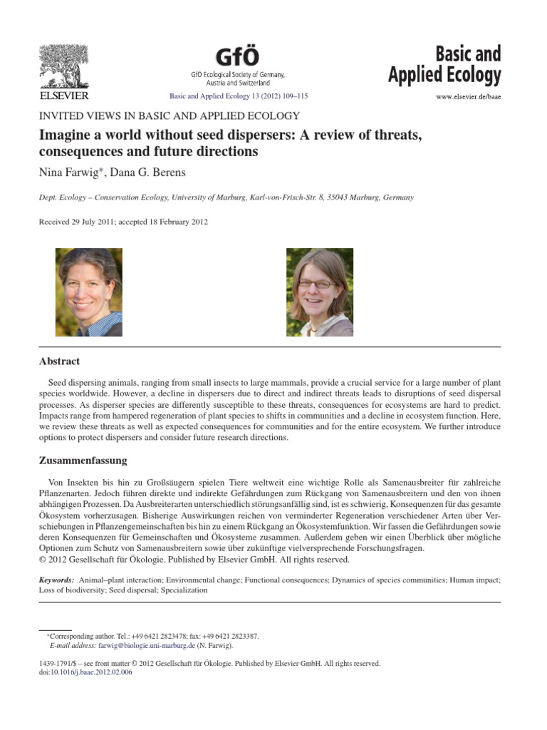 Farwig, Berens - 2012 - Imagine A World Without Seed Dispersers A ...