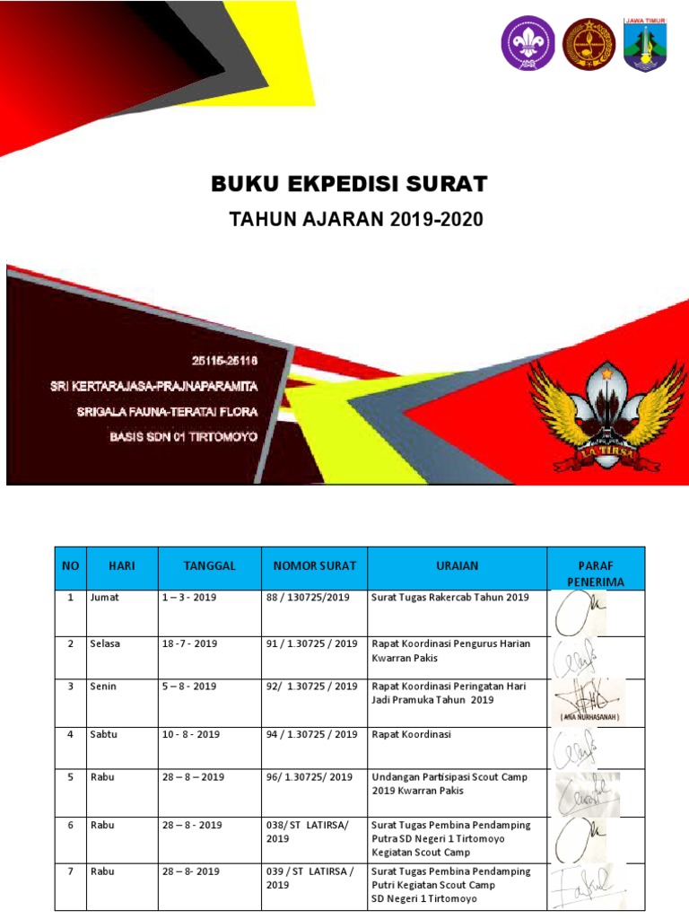 Buku Ekspedisi Surat | PDF