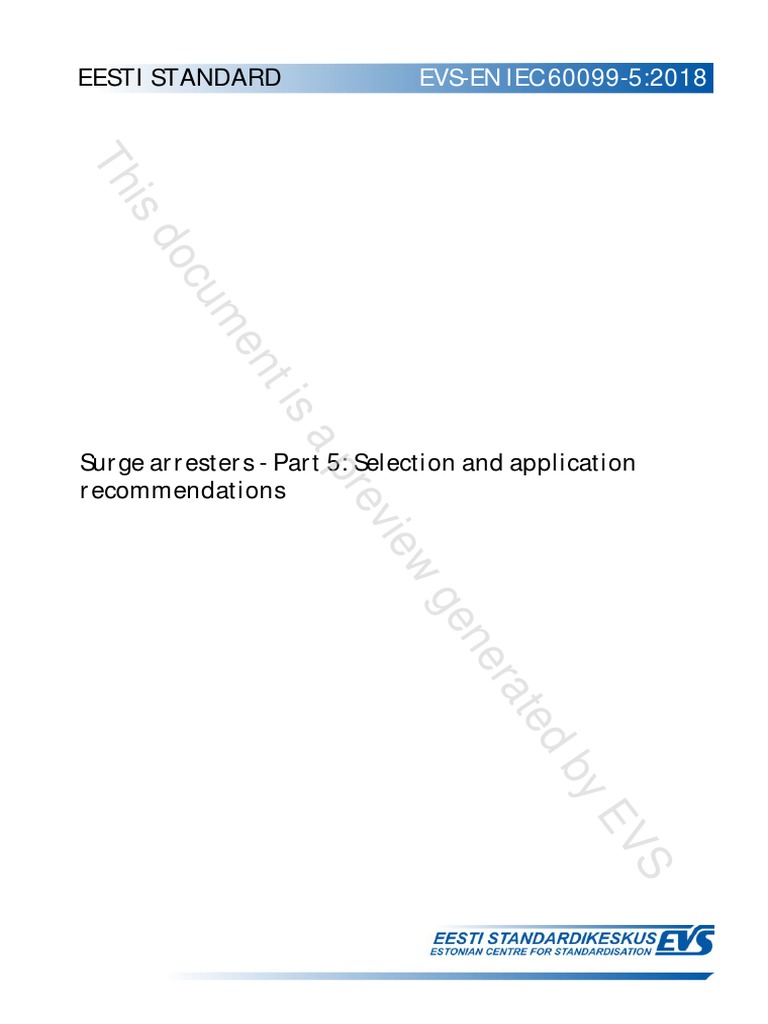 EVS EN IEC 60099 5 2018 en Preview | PDF