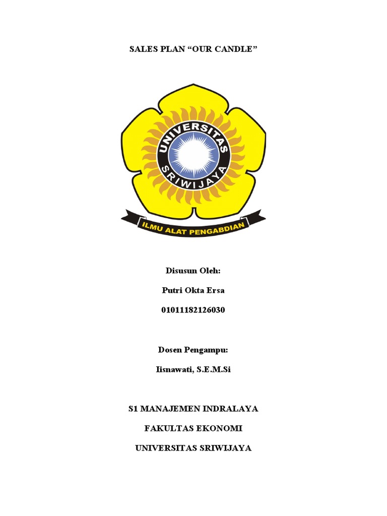Sales Plan - Putri Okta Ersa - 01011182126030 | PDF