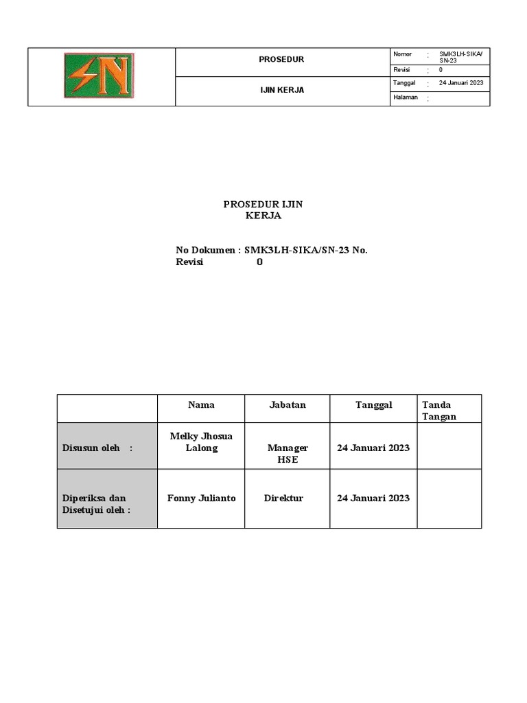 Sop Sika | PDF