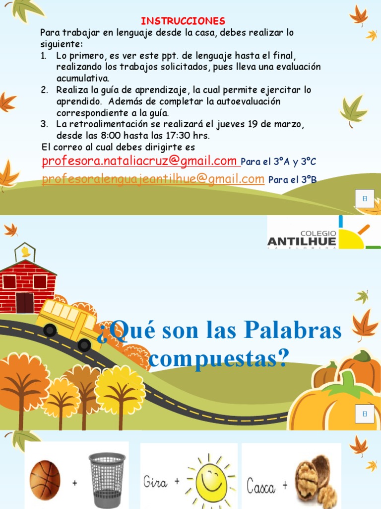 Respuestas de PPT Palabras Compuestas-1 | PDF | Aprendizaje