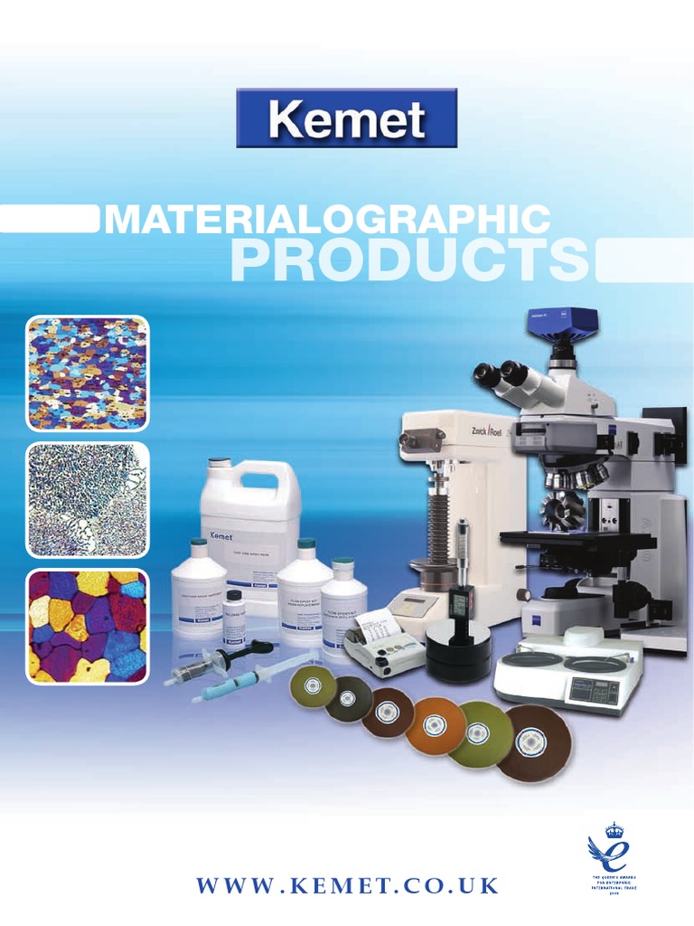 Kemet Metallographic Brochure | PDF | Steel | Alloy