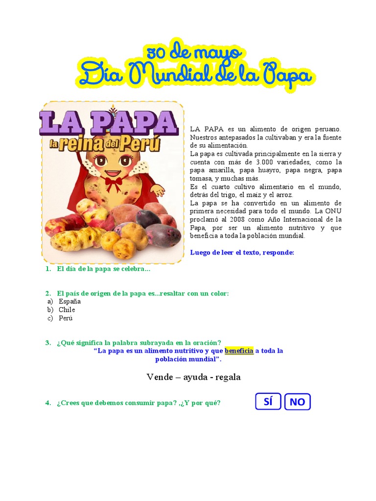 El Día de La Papa | PDF
