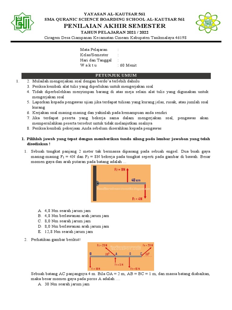 Pas Fisika Xi 2021 | PDF