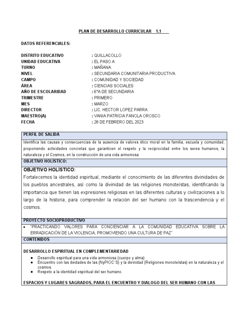 PDS 2023 El Paso | PDF | Violencia | Amor