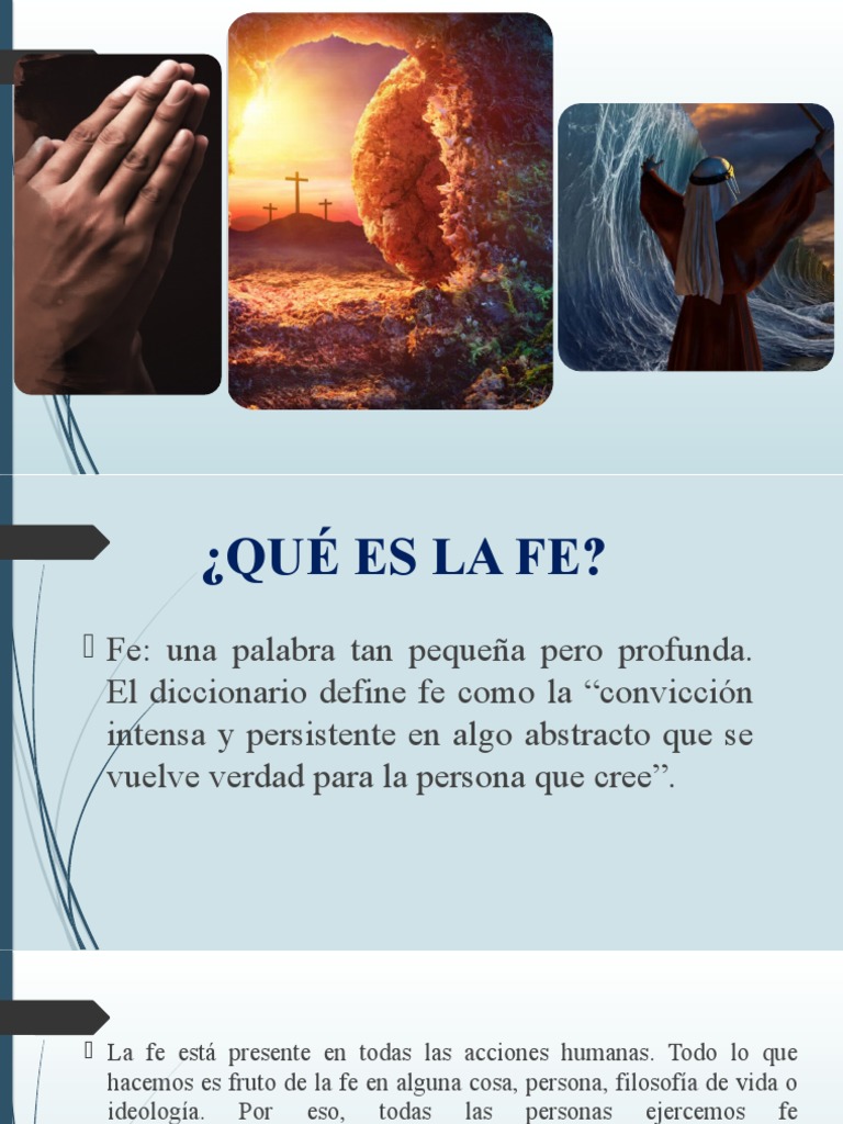 Que Es La Fe | PDF | Fe | Cristo (título)