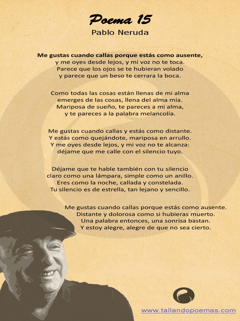 Poema 15 de Pablo Neruda | PDF | Poesía