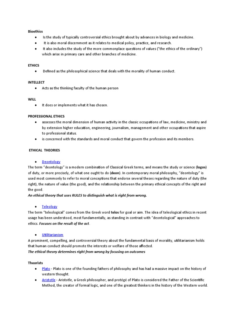 Bioethics Premid | PDF | Autonomy | Informed Consent