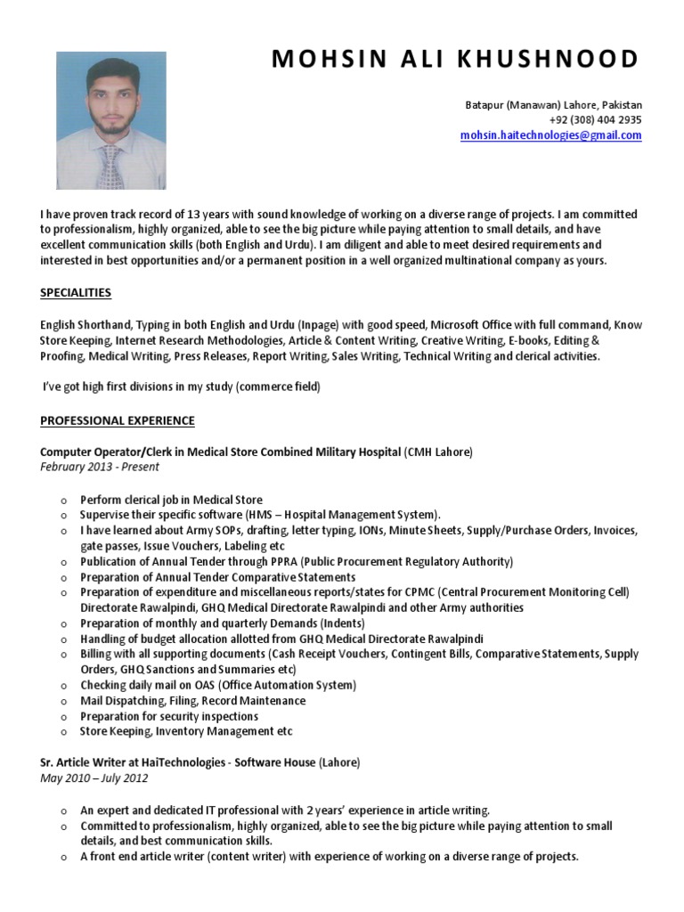 Mak CV | PDF | Invoice | Computing