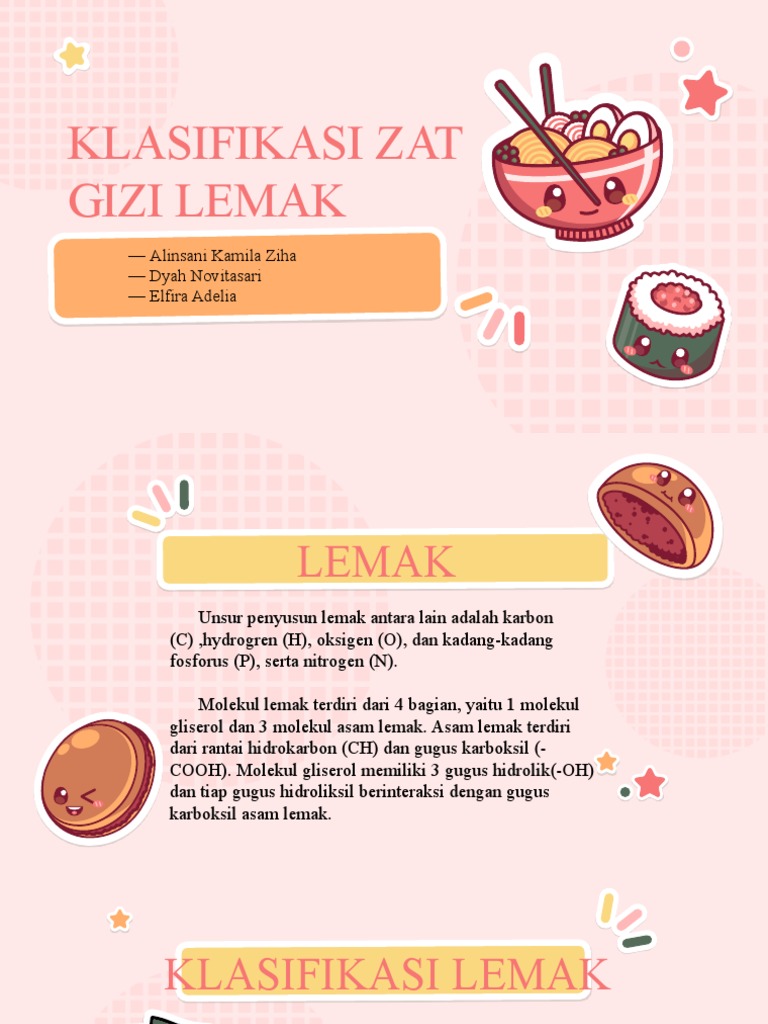 Klasifikasi Zat Gizi Lemak 13 | PDF