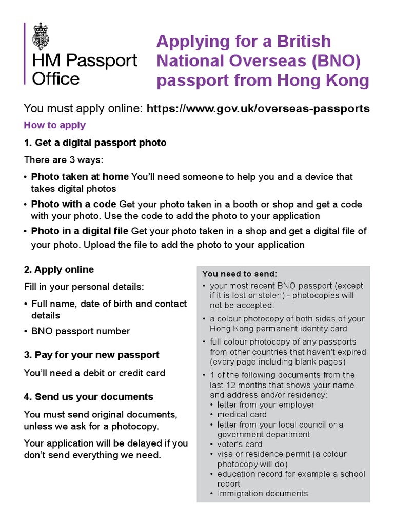 Hong Kong BNO English | PDF