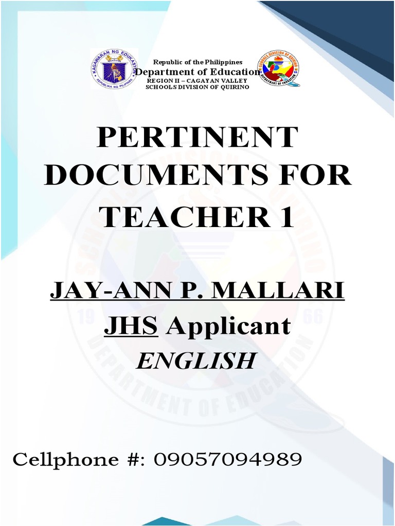 Pertinent Cover and Table of Contents | PDF