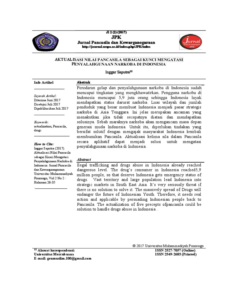 CJR Pancasila PDF | PDF