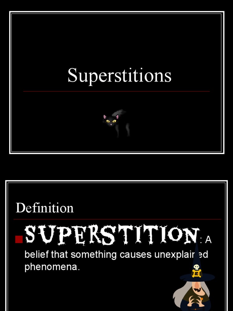 Common Superstitions Explained | PDF | Witchcraft | Religious Belief ...