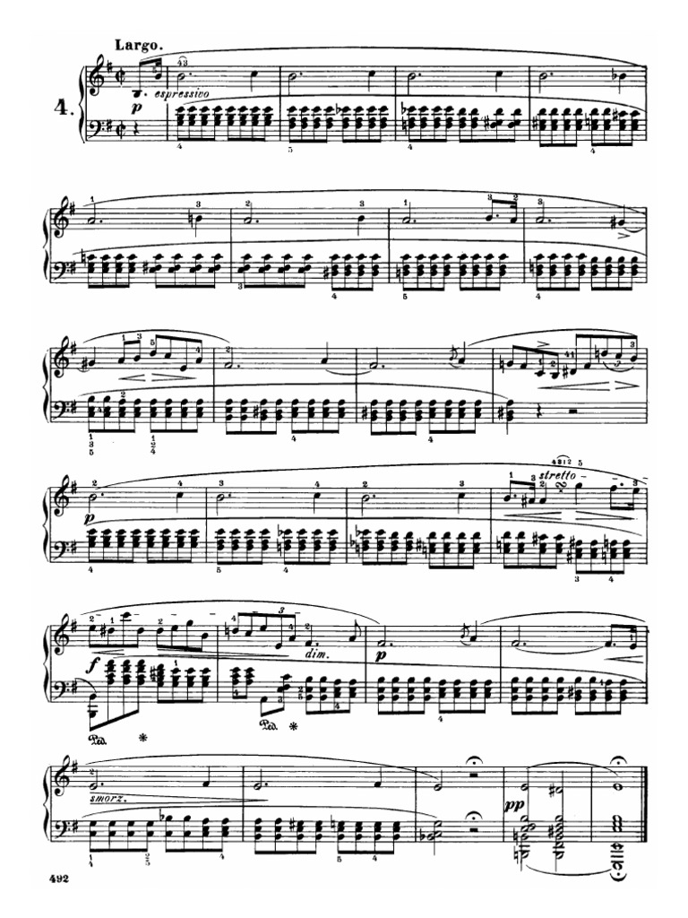 Prelude in E Minor Op. 28 No. 4. F. Chopin | PDF