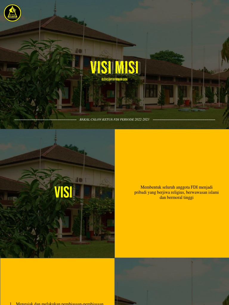 Visi Misi Cahya Firman Gani | PDF