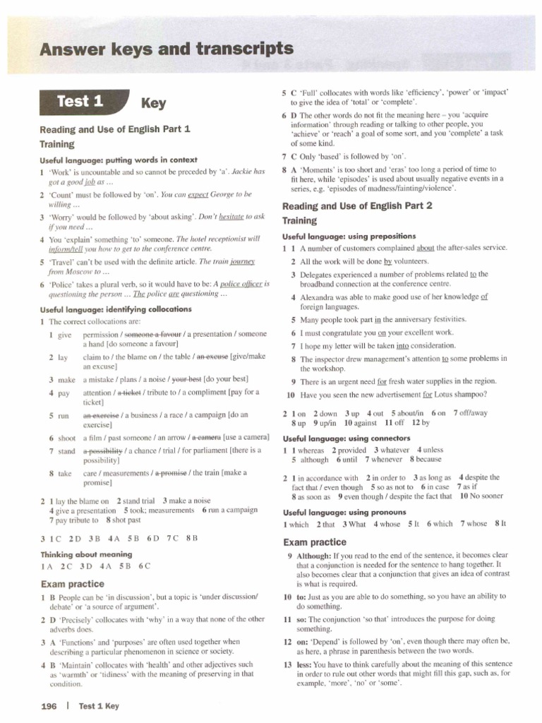 Trainer Advanced Answer Key PDF | PDF