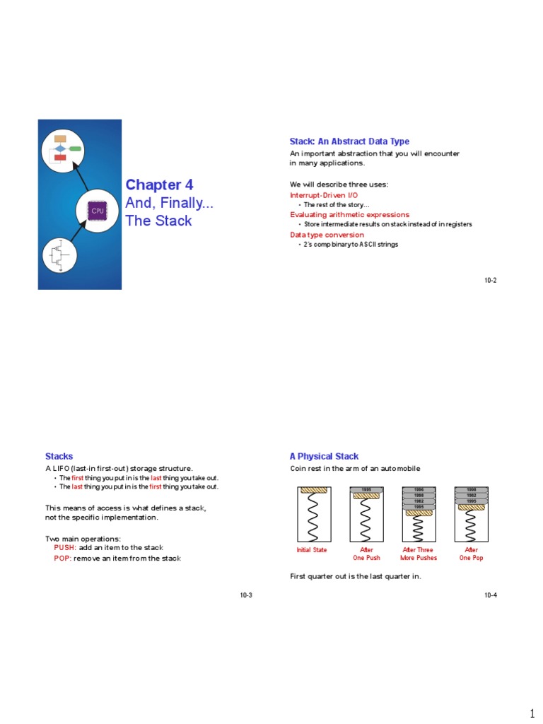 Ch04 - Finally - Stack | PDF | Computing | Computer Engineering Ch04 - Finally - Stack | PDF | Computing | Computer Engineering