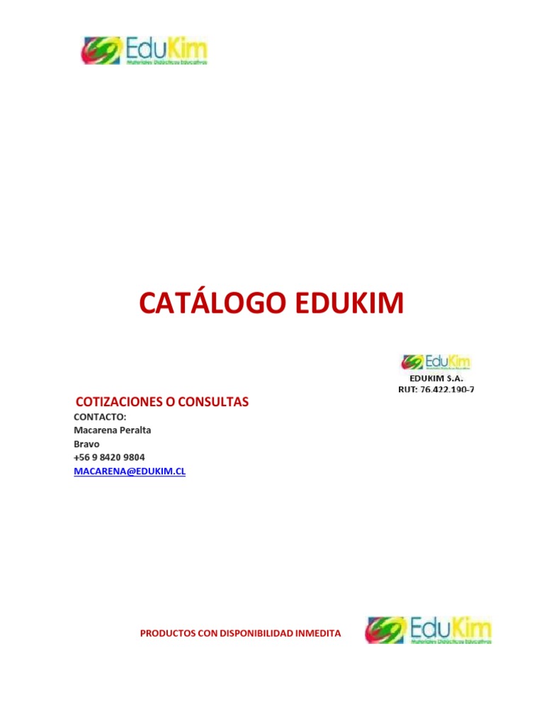 Catalogo EDUKIN | PDF