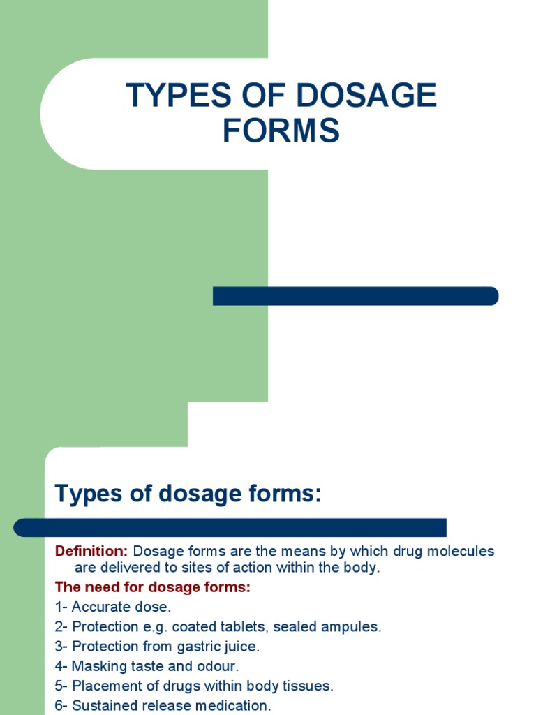 Types of DF | PDF | Injection (Medicine) | Topical Medication