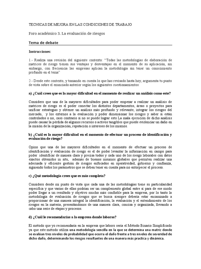 jhbjhbj | PDF | Evaluación de riesgos | Evaluación