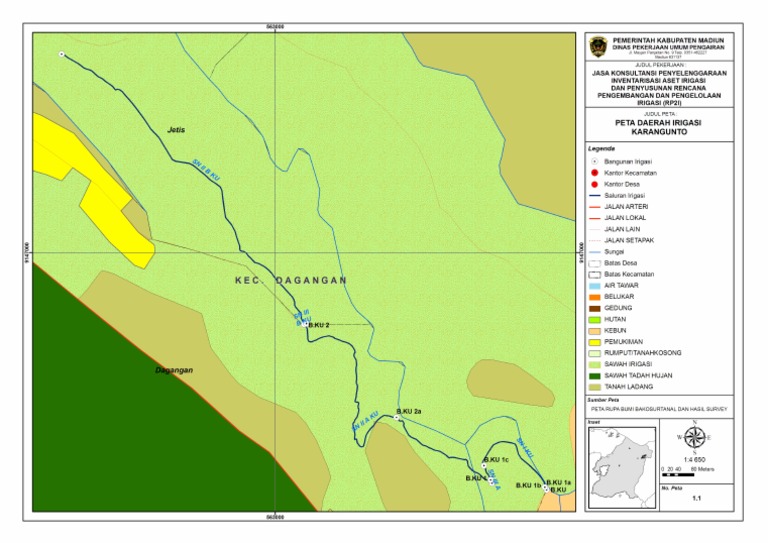 Peta Asset Irigasi DI Karangunto | PDF