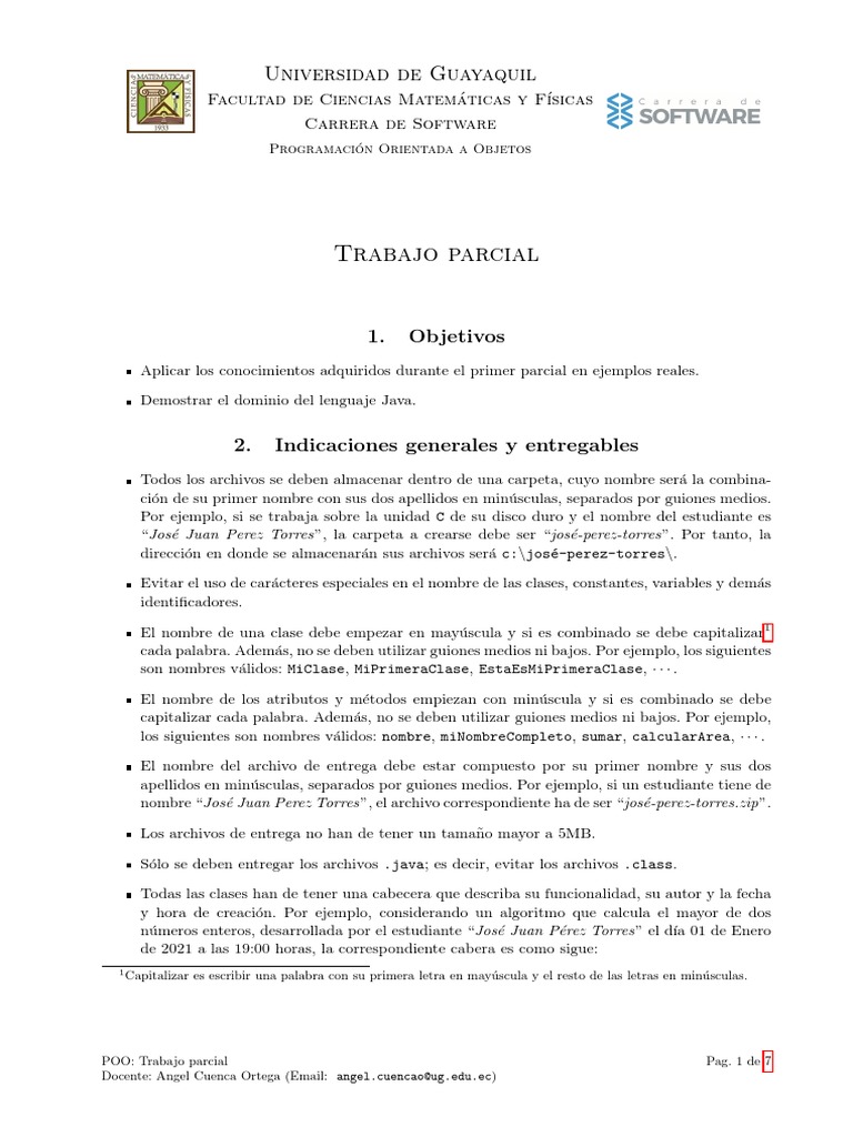 Trabajo Parcial 2022 2023 C2 PDF | Descargar gratis PDF | Archivo de ...