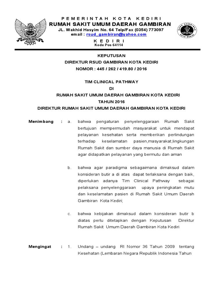 SK Tim CP | PDF | Kesehatan Holistik | Sains & Matematika