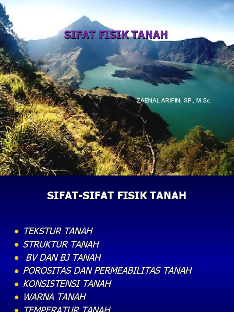 3-Sifat Fisika Tanah | PDF