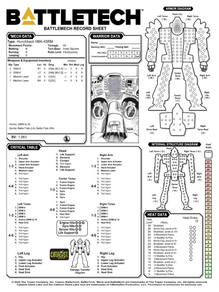 Hunchback HBK-4SRM | PDF