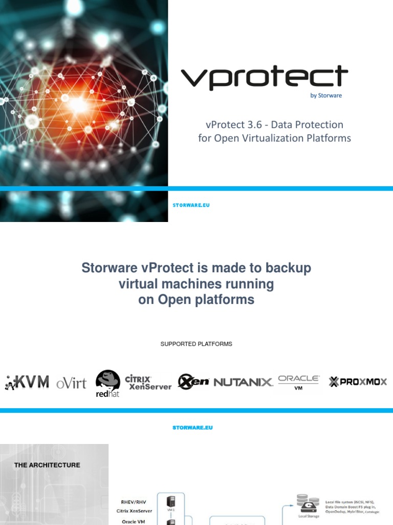 Vprotect 3.6 Data Protection For Open Virtulization Platforms | PDF | Backup | Virtual Machine