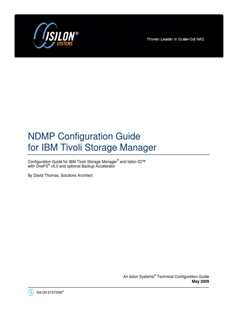 Silo - Tips - NDMP Configuration Guide For Ibm Tivoli Storage Manager ...