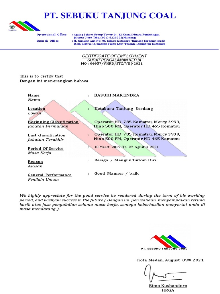 PT. STC Basuki | PDF