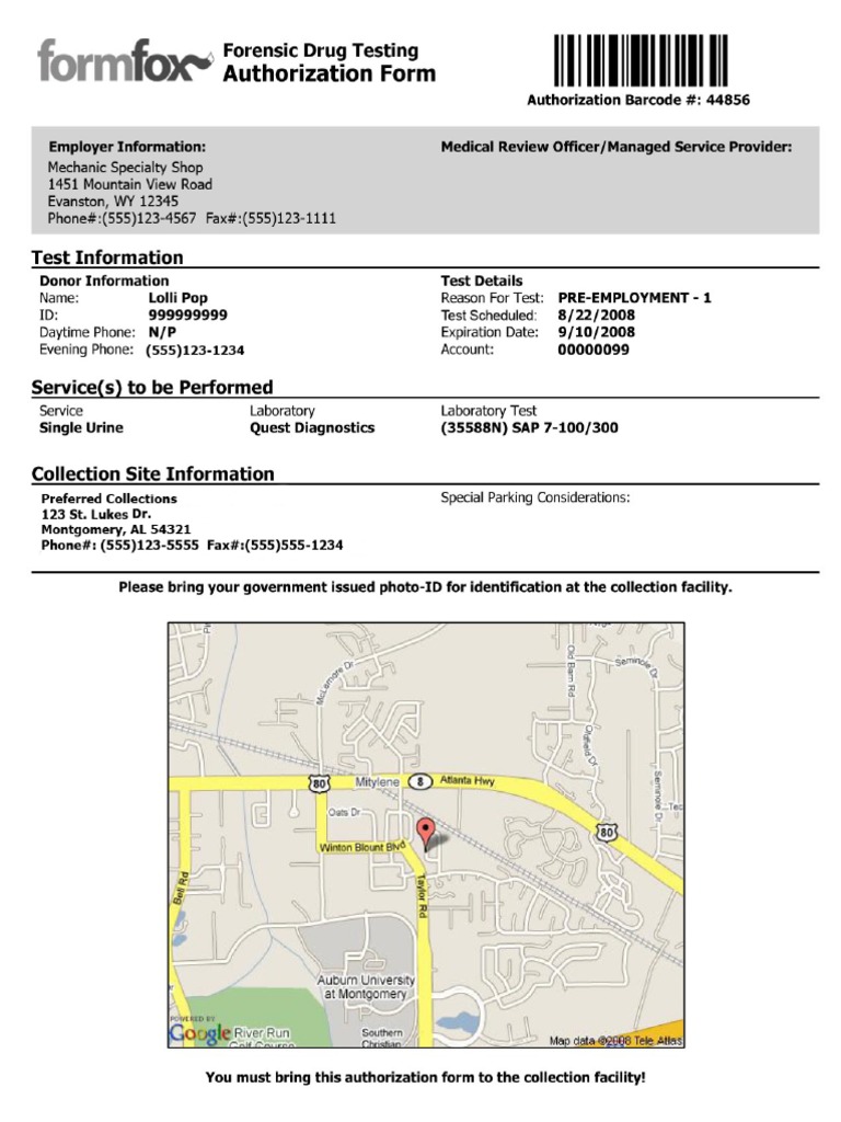 Authorization Form | PDF