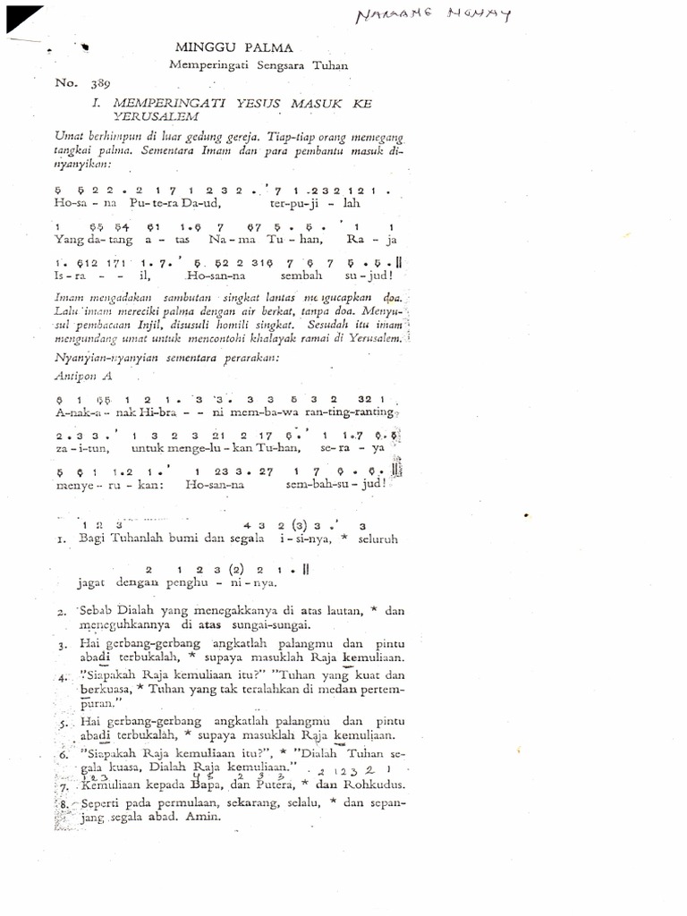 Minggu Palma PDF | PDF