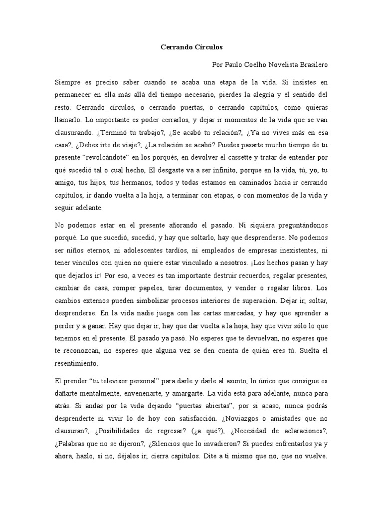Cerrando Círculos | PDF | Mente