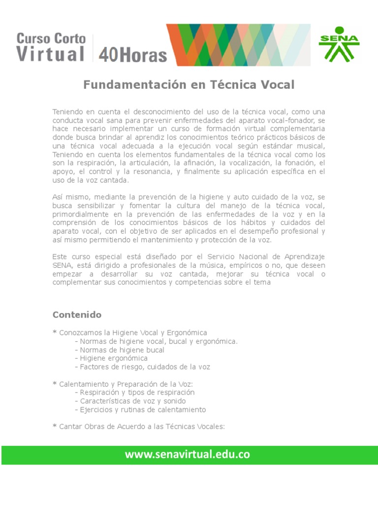 Documento Sena | PDF | Canto | Informática