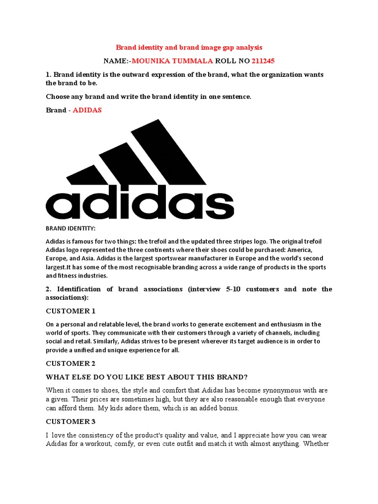 Adidas Brand Identity & Image Analysis | PDF | Adidas | Brand