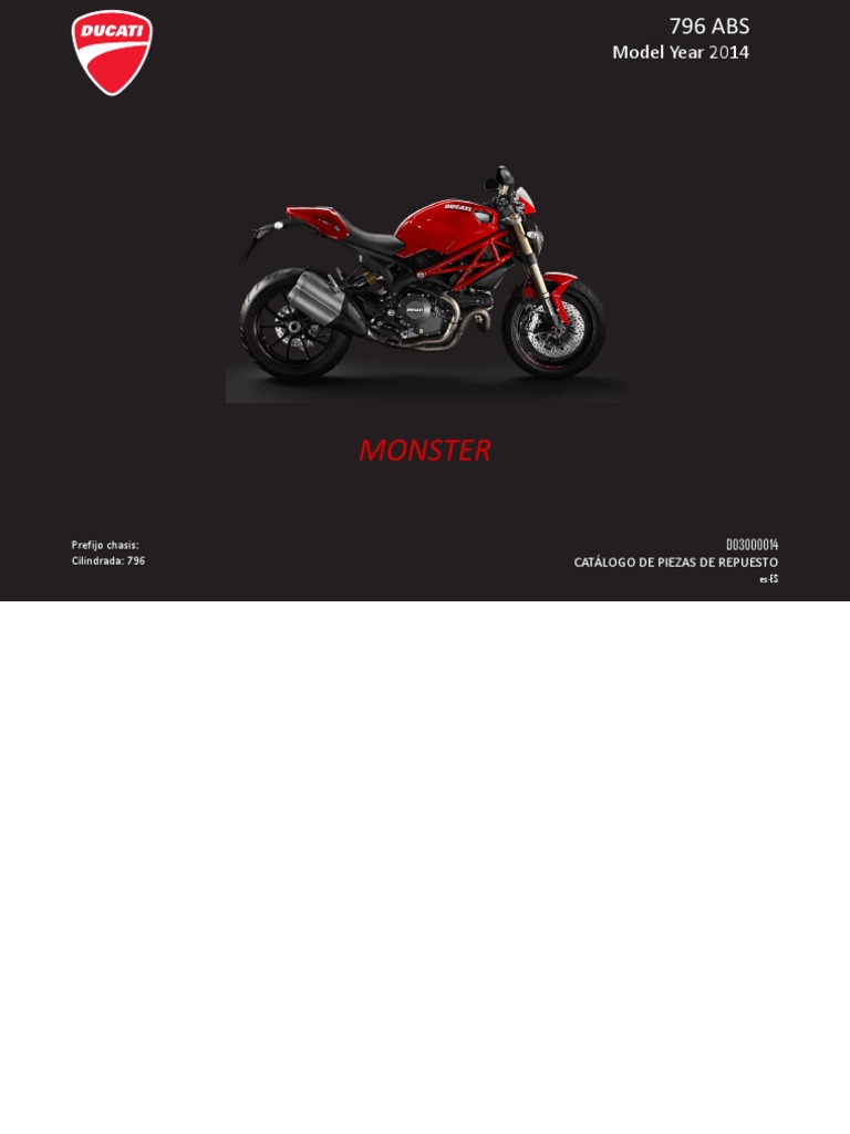 SPC - Monster 796 - ES - MY14 PDF | PDF | Tornillo | Sistema de freno ...