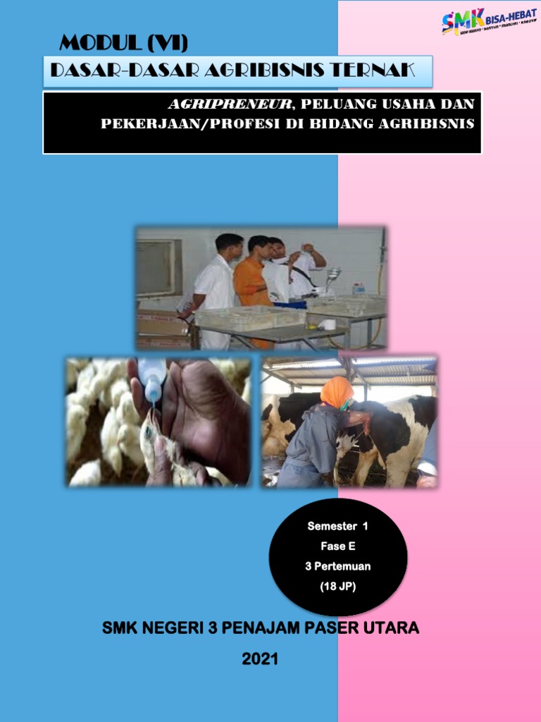 Modul Ajar 6 - Dasar-Dasar Agribisnis Ternak | PDF