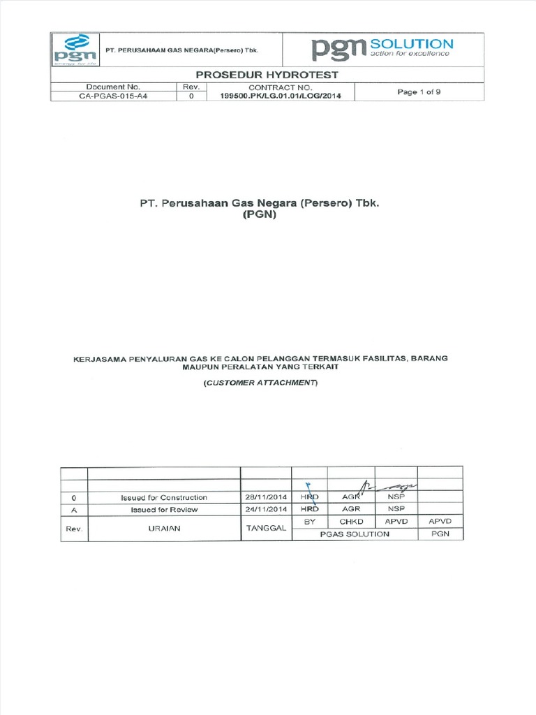 Dokumen - Tips Prosedur-Hydrotest PDF | PDF